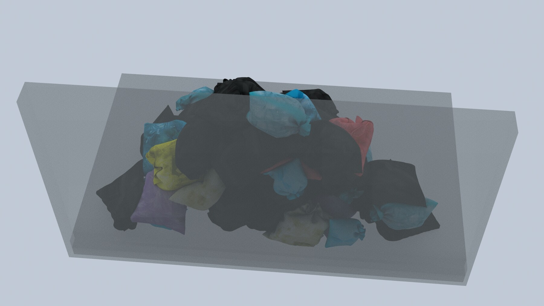 ArtStation - Textured Garbage Bags Pile in a wall | Game Assets