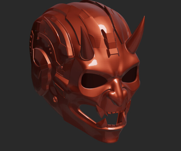 ArtStation - Printable Cyber Demon Helmet (STL) | Resources