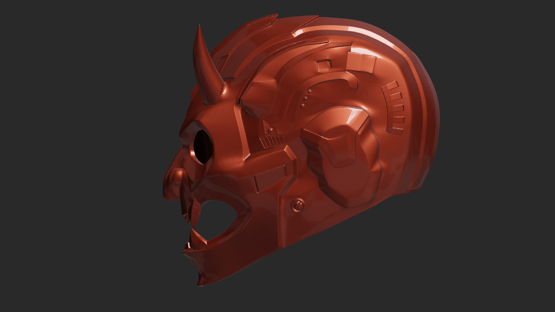 ArtStation - Printable Cyber Demon Helmet (STL) | Resources