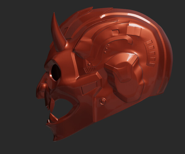 ArtStation - Printable Cyber Demon Helmet (STL) | Resources