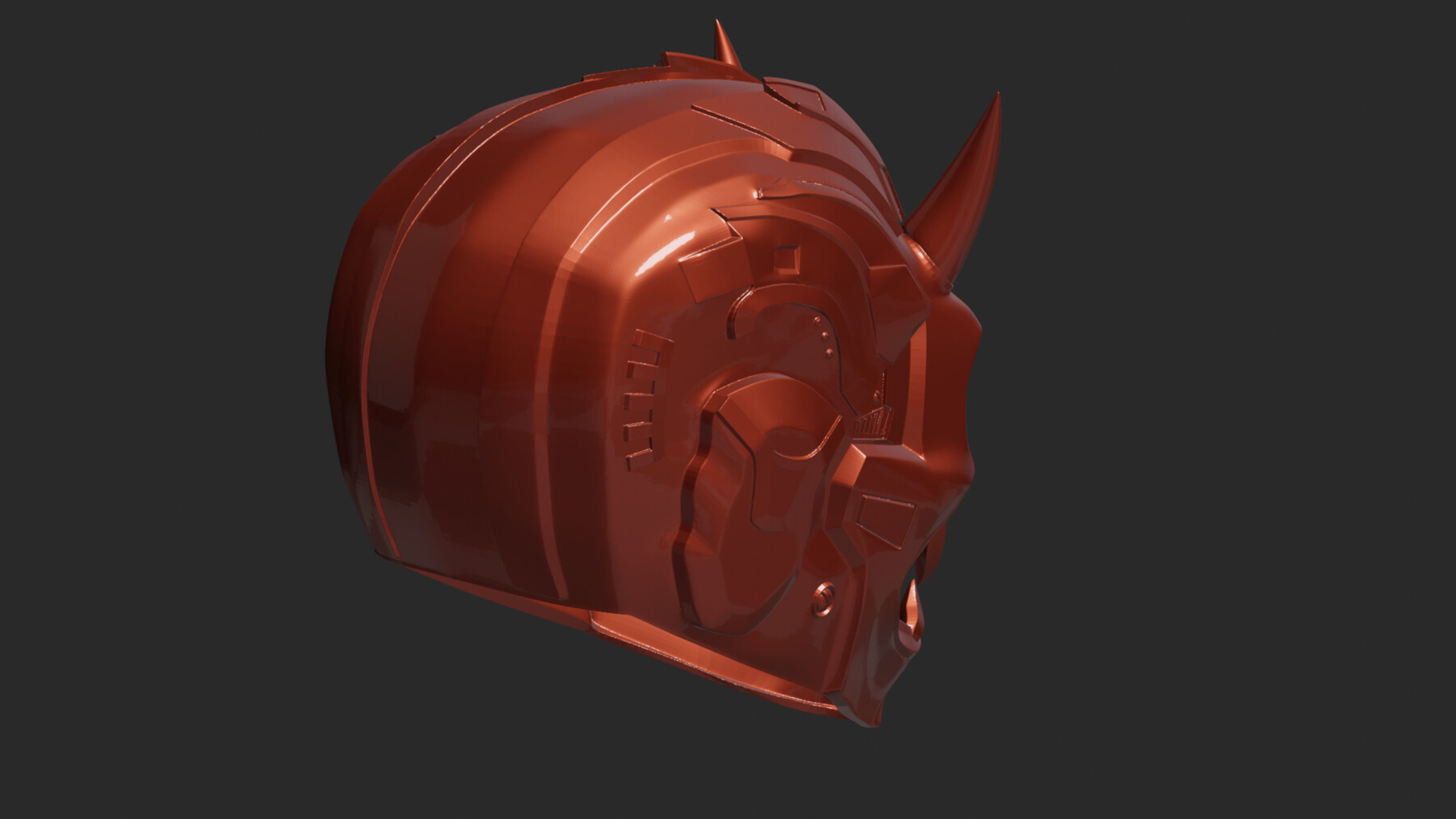 ArtStation - Printable Cyber Demon Helmet (STL) | Resources