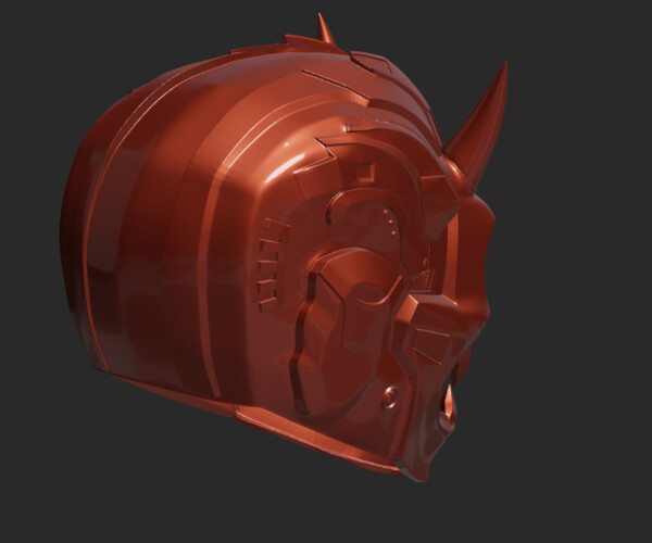 ArtStation - Printable Cyber Demon Helmet (STL) | Resources