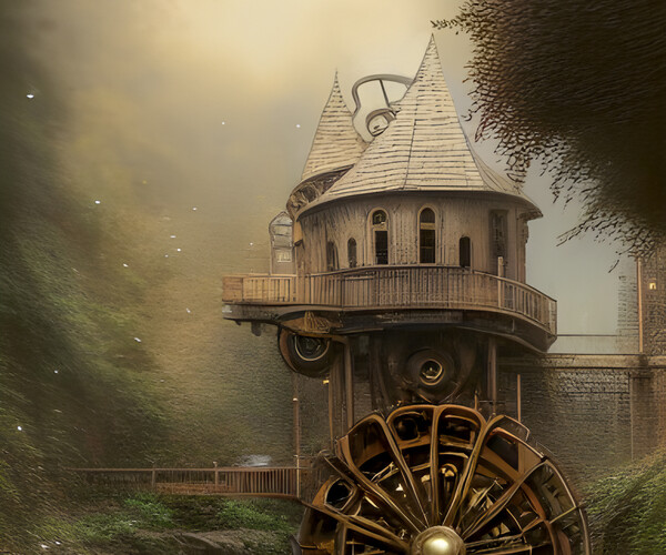 ArtStation - Steampunk Mill | Artworks