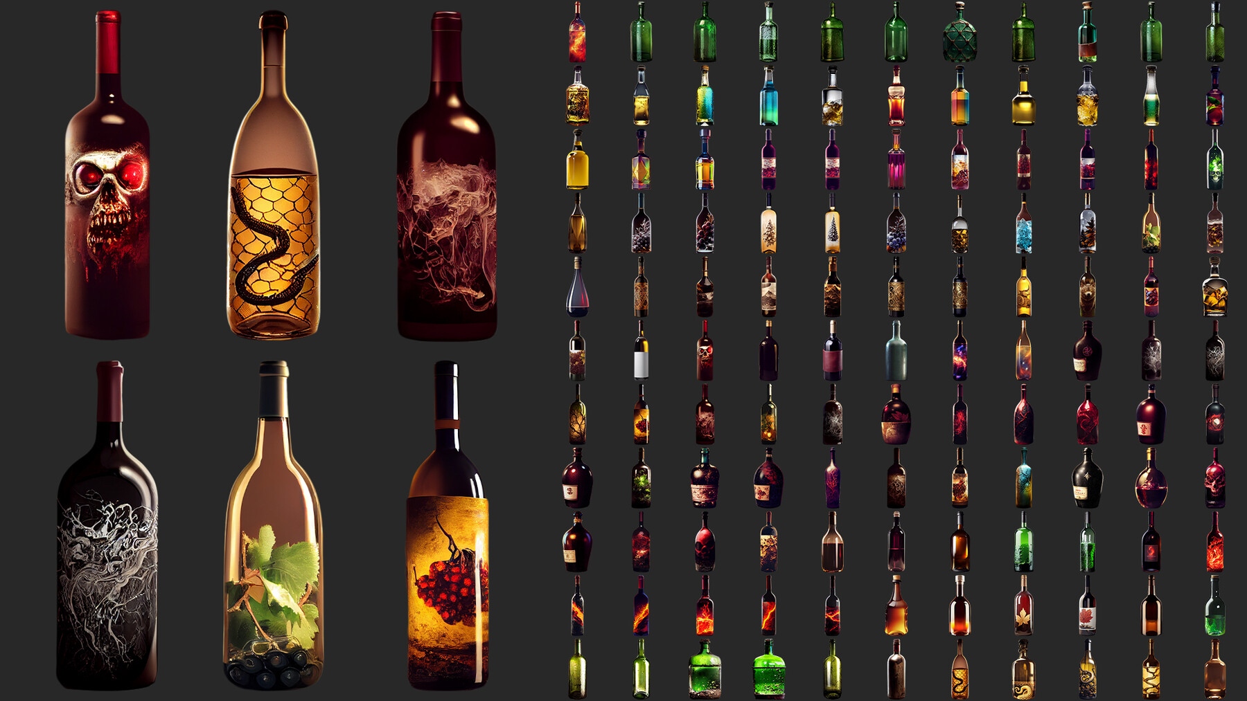 ArtStation - 121 Bottles | Game Assets