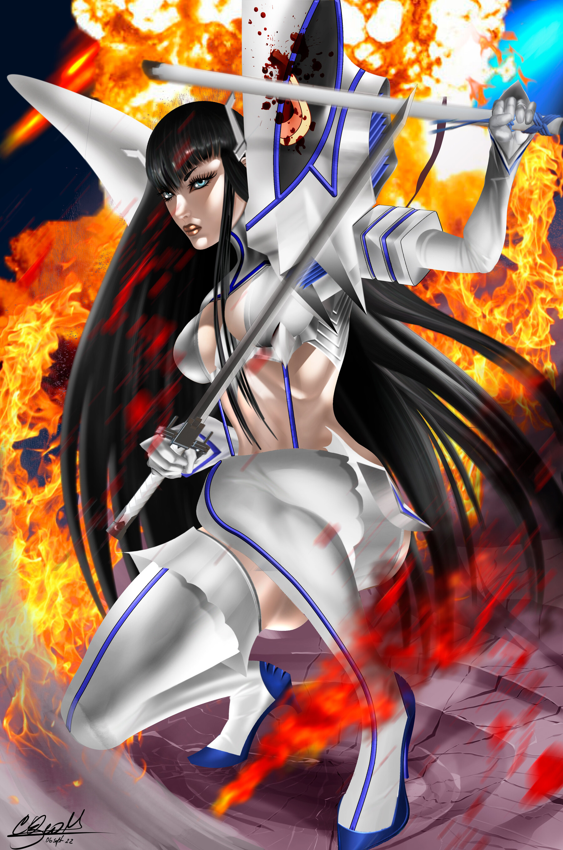 ArtStation - Satsuki Kiryūin Kill la Kill Fan Art | Artworks