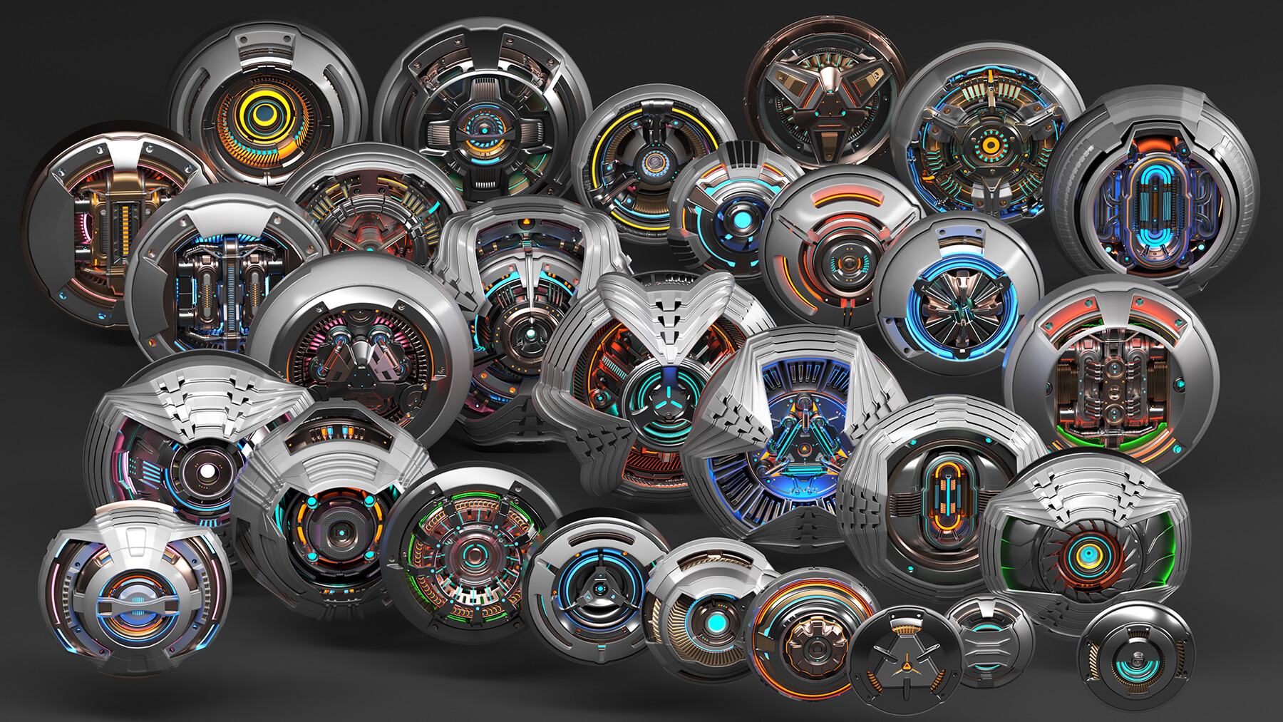 ArtStation - Sci Fi Kitbash 2 - subdivision ready 3D model | Resources