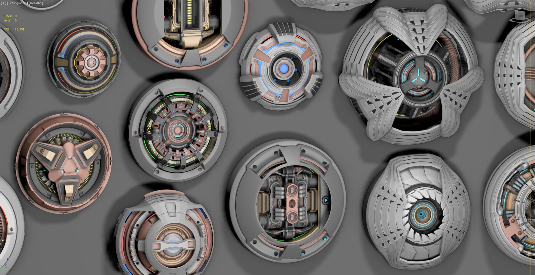 ArtStation - Sci Fi Kitbash 2 - subdivision ready 3D model | Resources