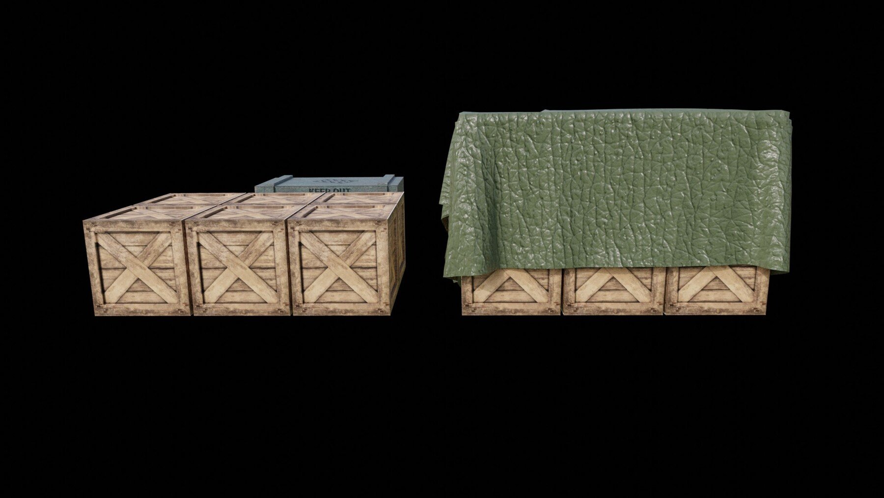 ArtStation - military boxes Low-poly | Game Assets