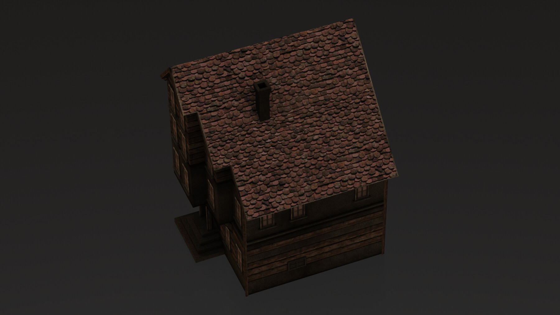 ArtStation - OLD WOODEN HOUSE LOW POLY GAME READY | Game Assets