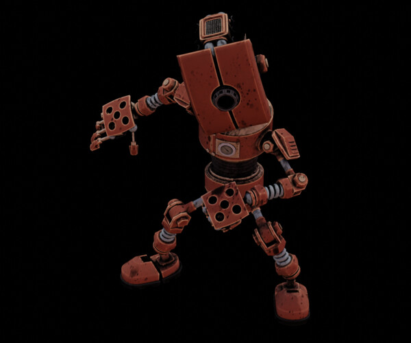 ArtStation - SCI FI ROBOT LOW POLY GAMEREADY | Game Assets