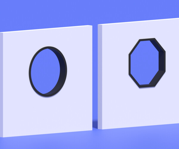 ArtStation - Cartoon Chinese Garden Window 3D model | Resources