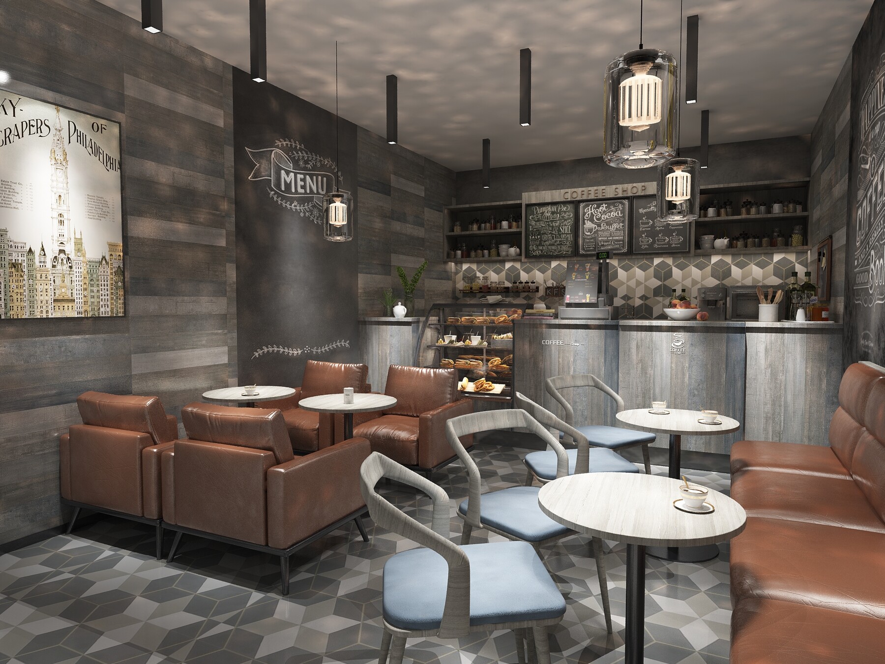 ArtStation - Coffee Shop - Restaurant - 021 | Resources