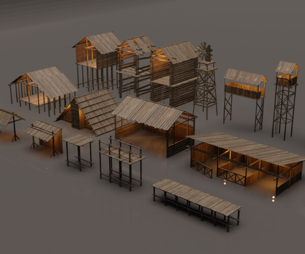 ArtStation - 100+medieval house & asset pack vol 02 | Game Assets
