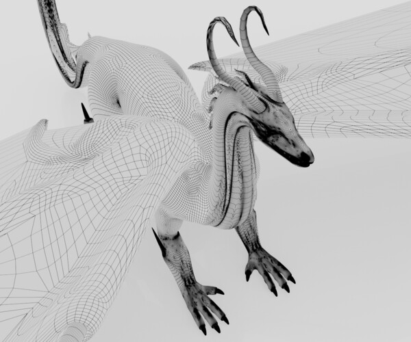 ArtStation - Dragon 3d Model | Resources