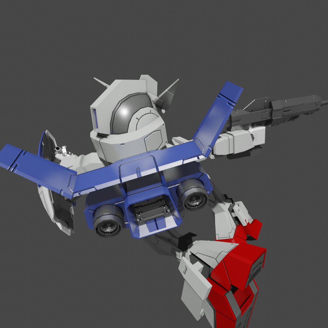 ArtStation - GUNDAM -RX78 GEN1 CHIBI 3D model | Resources