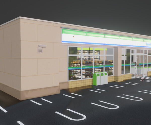 ArtStation - Family Mart Convenience Store | Game Assets