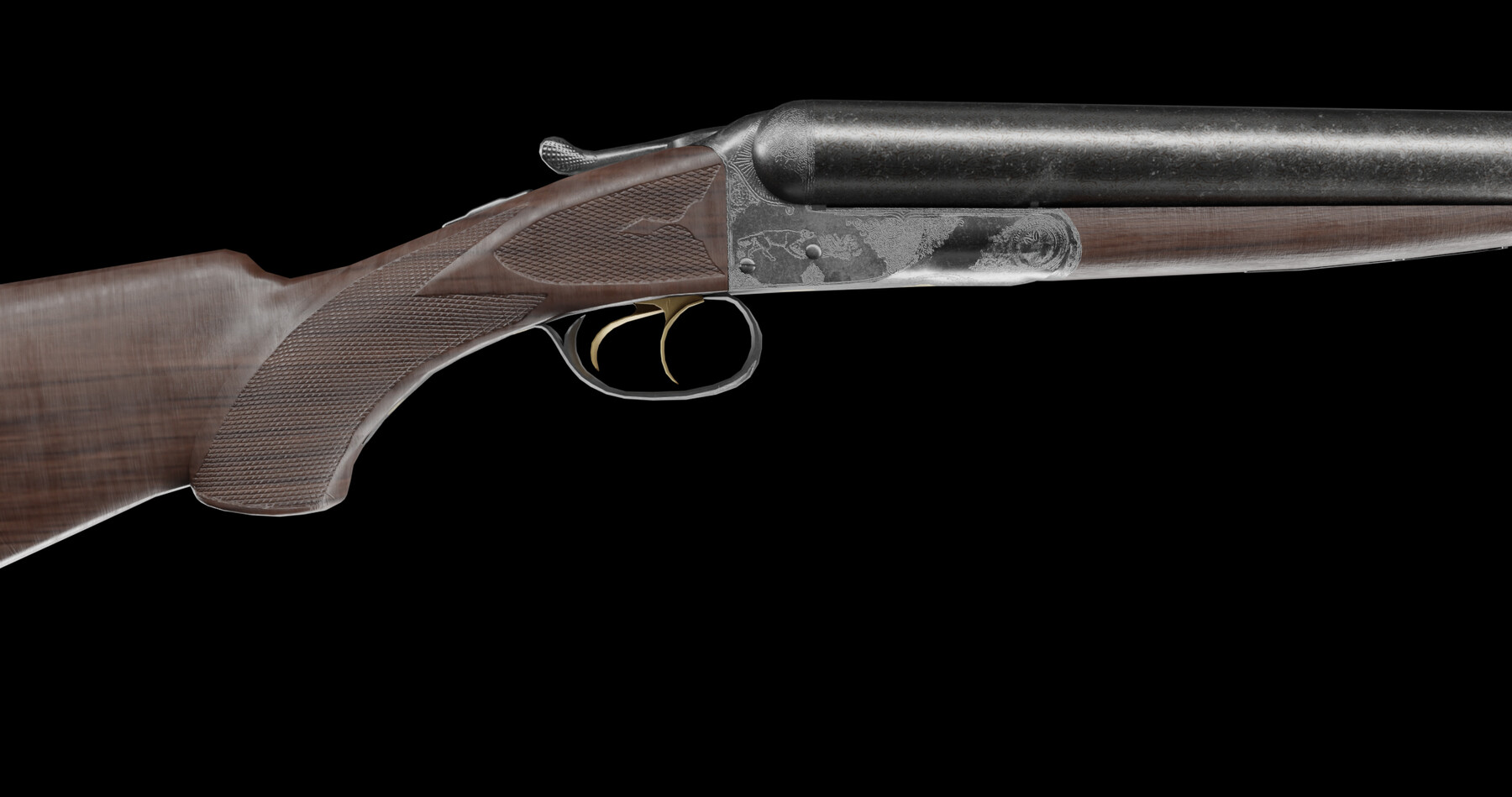 ArtStation - colt 1883 double barrel shotgun | Resources