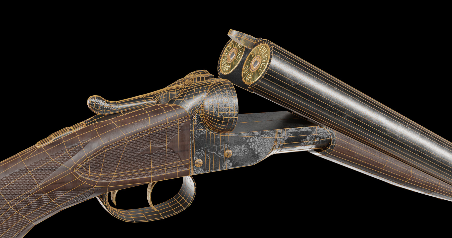 ArtStation - colt 1883 double barrel shotgun | Resources