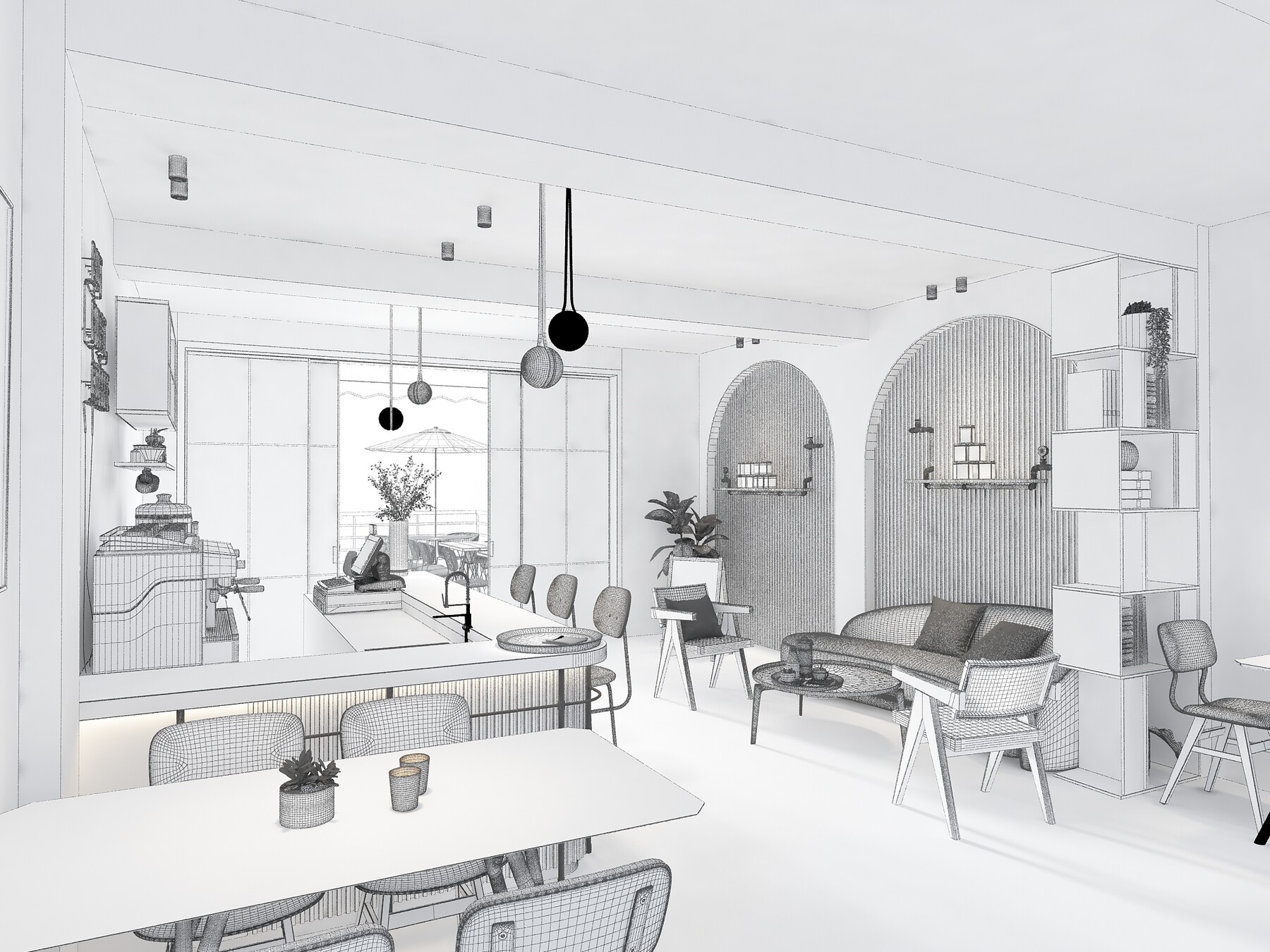 ArtStation - Coffee Shop - Restaurant - 039 | Resources