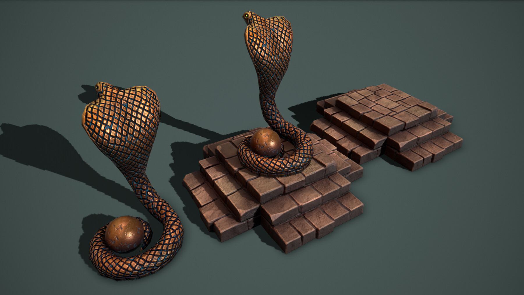 ArtStation - Statue snake | Game Assets