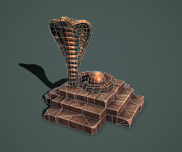 ArtStation - Statue snake | Game Assets