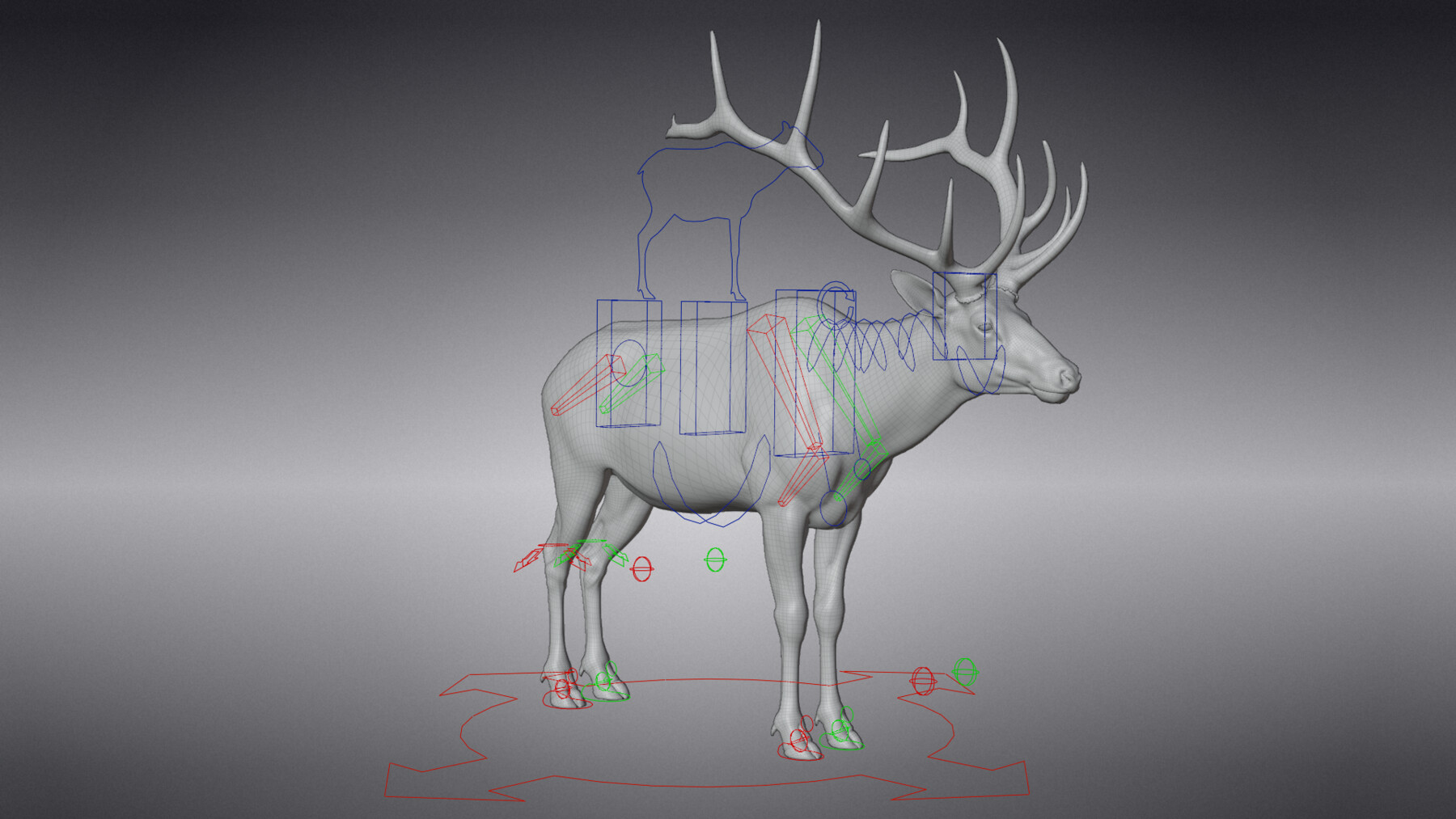 ArtStation - Male Elk Animated | VFX Grace | Game Assets