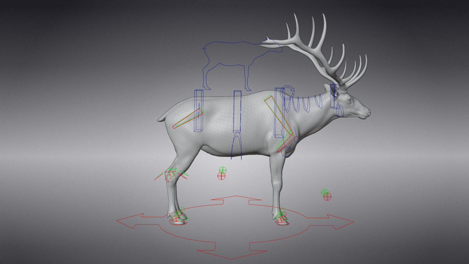 ArtStation - Male Elk Animated | VFX Grace | Game Assets