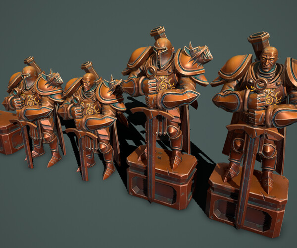 ArtStation - Statue knight | Game Assets