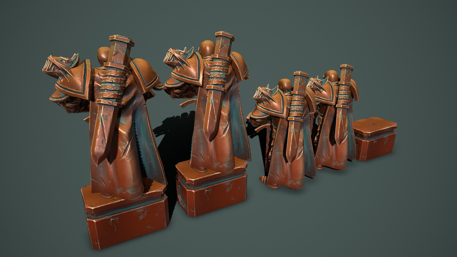 ArtStation - Statue knight | Game Assets