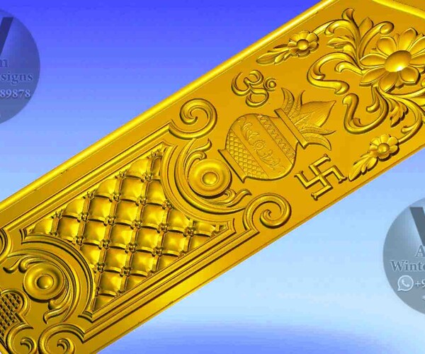 ArtStation - CNC ARTCAM DOOR DESIGN Kalasa 3D | Resources