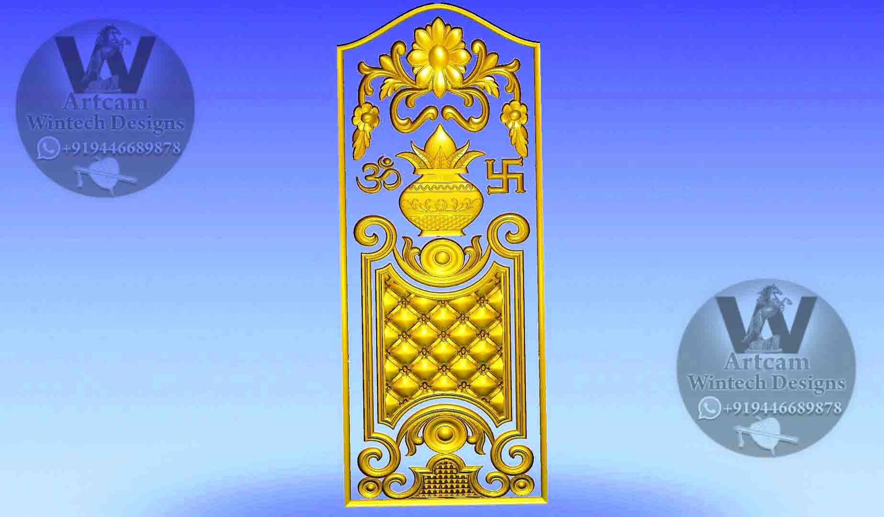 ArtStation - CNC ARTCAM DOOR DESIGN Kalasa 3D | Resources