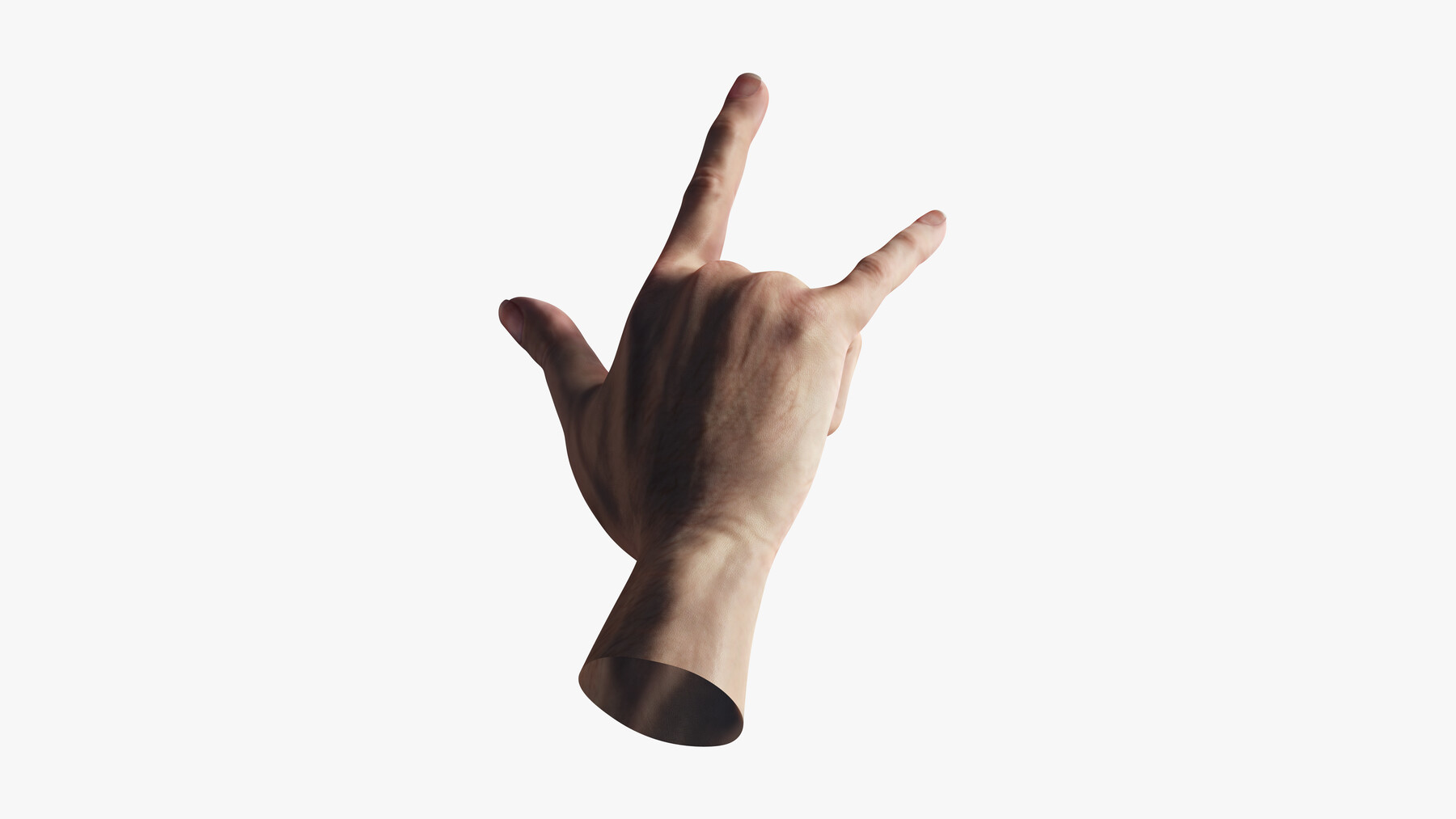 ArtStation - Hand Motion Gesture Rock Low-poly 3D model | Game Assets