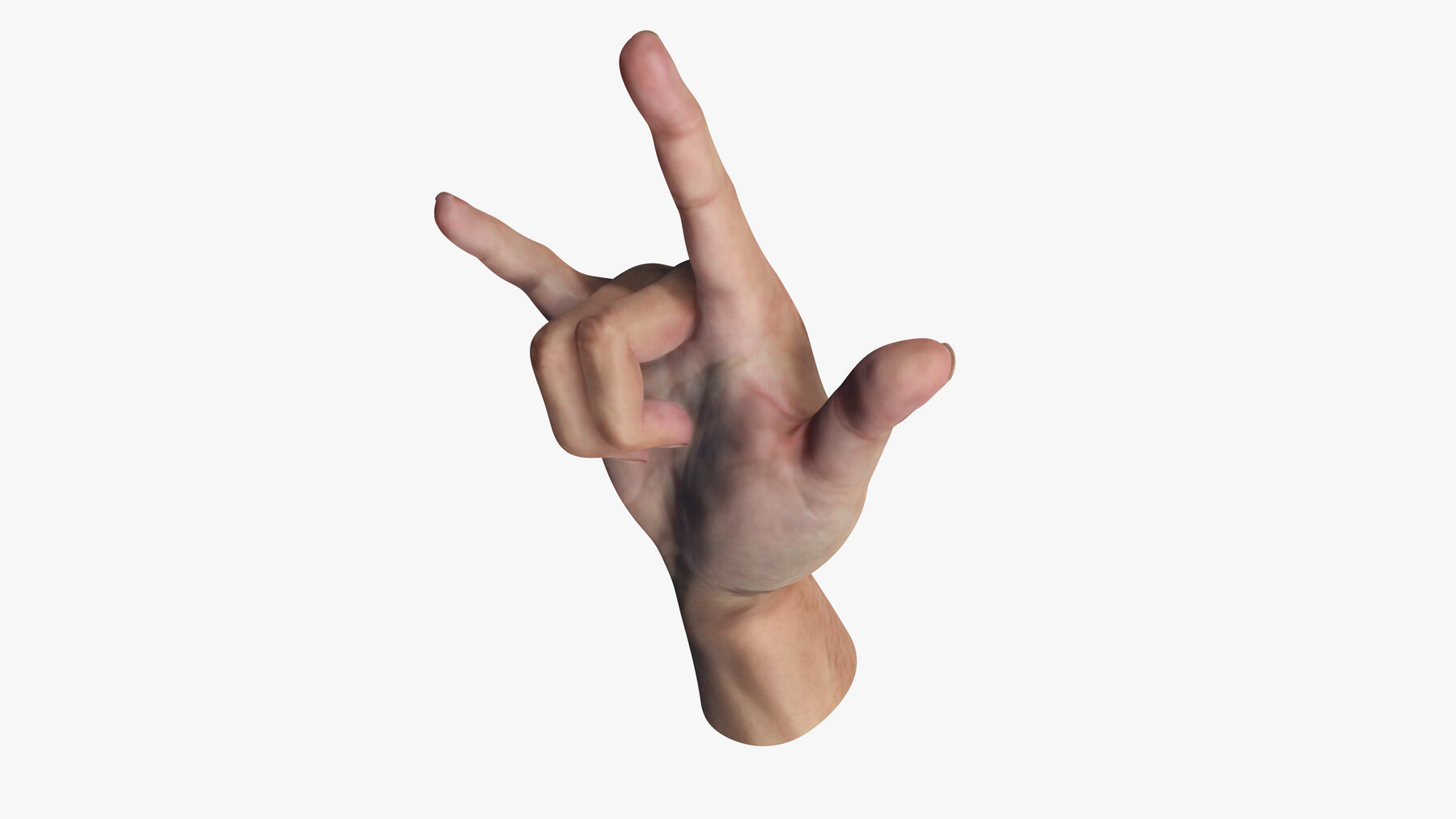 ArtStation - Hand Motion Gesture Rock Low-poly 3D model | Game Assets