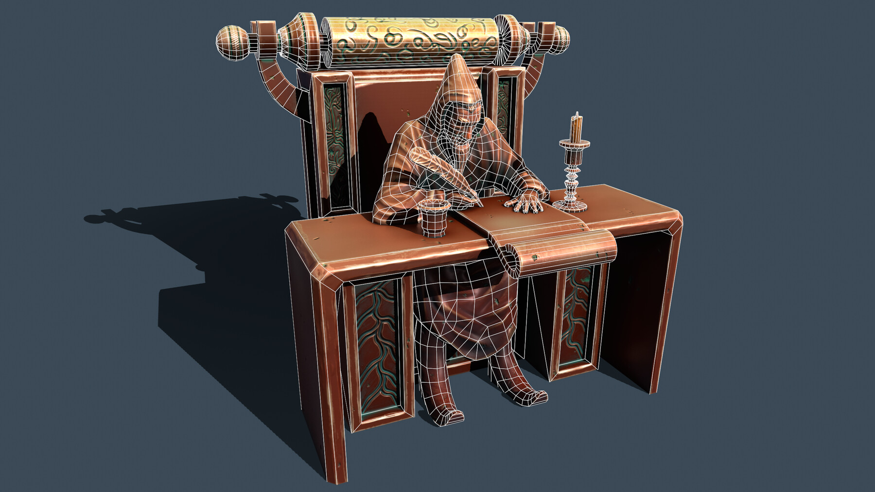 ArtStation - Wizard on throne | Game Assets