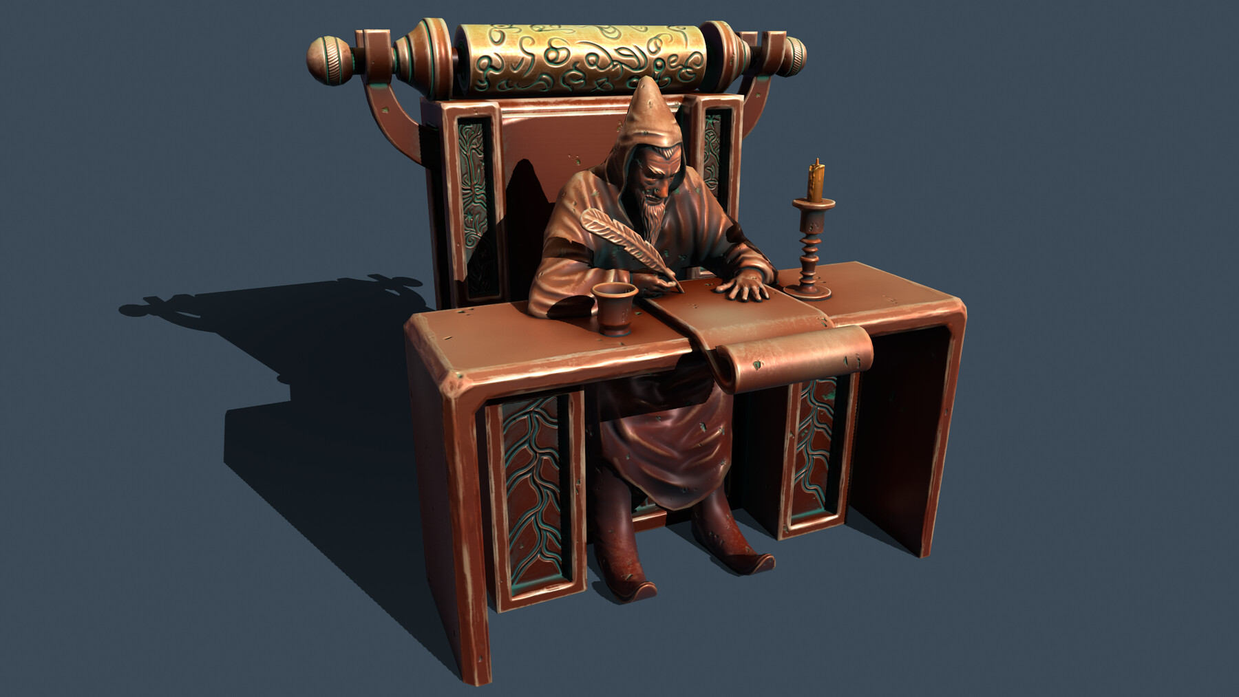ArtStation - Wizard on throne | Game Assets