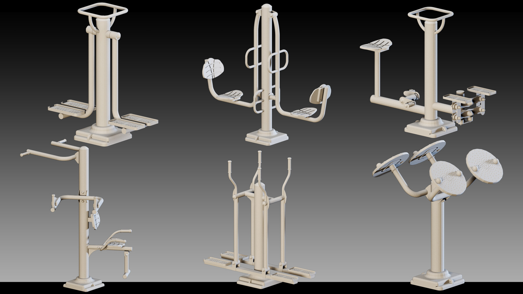 ArtStation - 42 Urban Sport Props- Kitbash- High detail 3d models ...