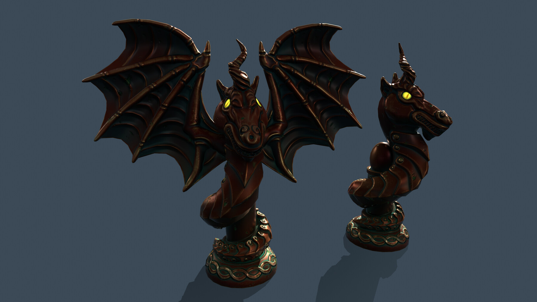 ArtStation - Statue dragon | Game Assets