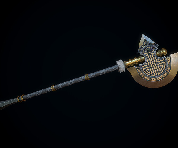 ArtStation - Chinese Great Axe | Game Assets