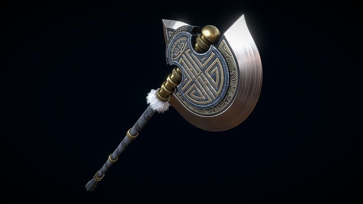 ArtStation - Chinese Great Axe | Game Assets
