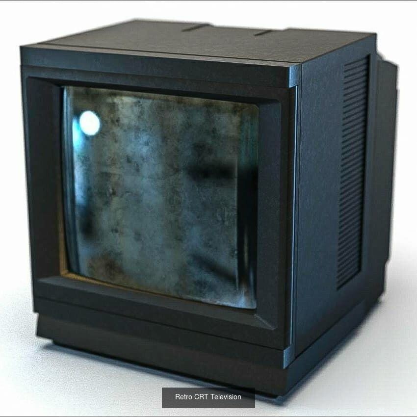 ArtStation - CRT TV 3D Model Collection | Game Assets
