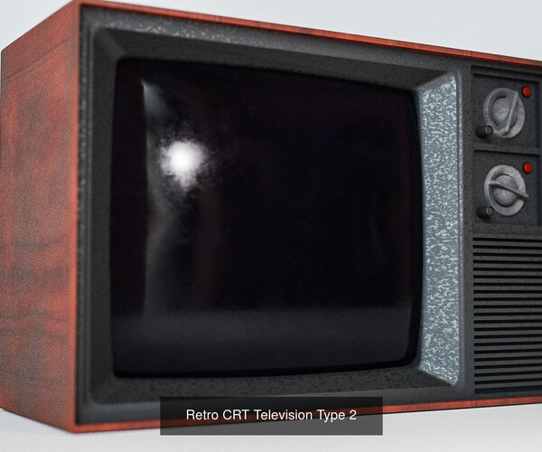 ArtStation - CRT TV 3D Model Collection | Game Assets