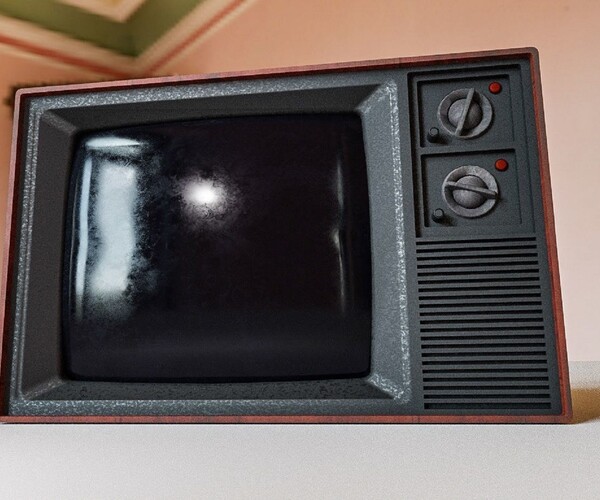 ArtStation - CRT TV 3D Model Collection | Game Assets