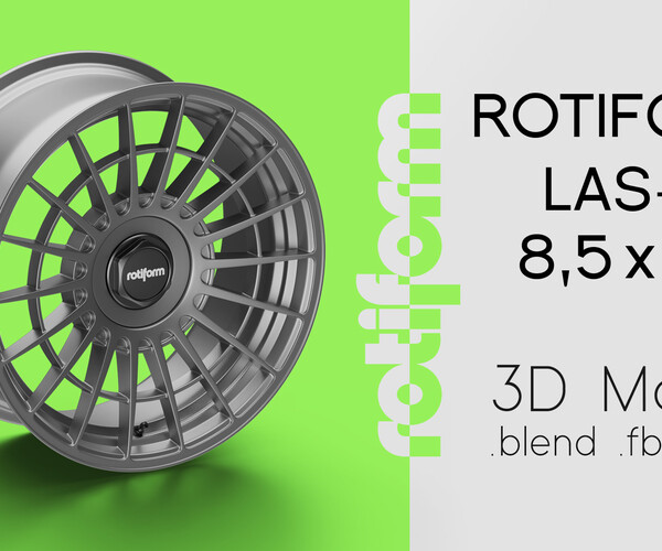 ArtStation - Rotiform LAS-R Rim/Wheel 3D Model | Resources