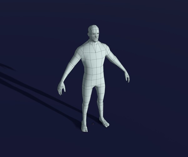 ArtStation - Male and Female Body Base Mesh 28 Animations 3D Model 1k ...