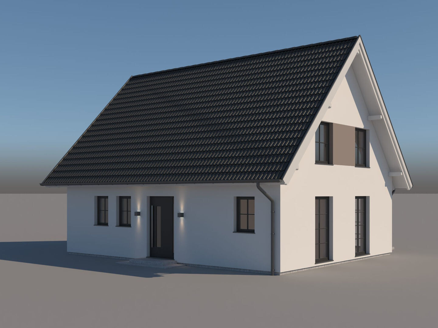ArtStation - 3D MODEL OF A GENERIC EUROPEAN HOUSE | Resources