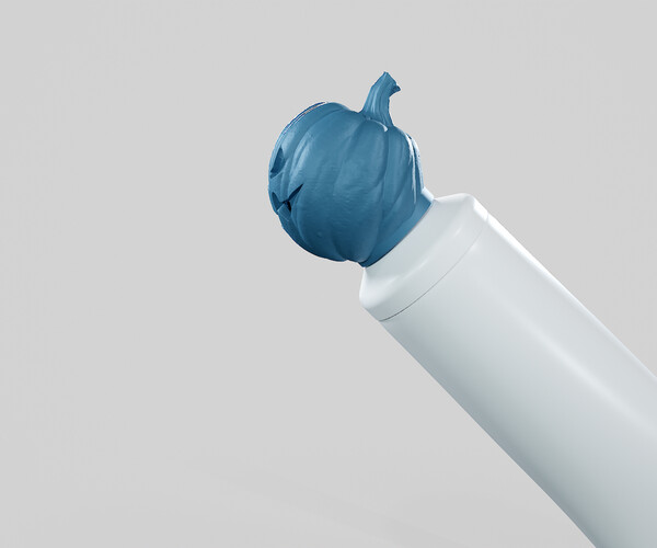 ArtStation - Halloween Pumpkin Head - Toothpaste Cup 04 3D print model ...