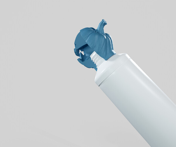 ArtStation - Halloween Pumpkin Head - Toothpaste Cup 04 3D print model ...