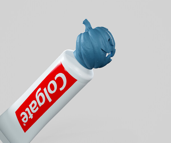 ArtStation - Halloween Pumpkin Head - Toothpaste Cup 04 3D print model ...