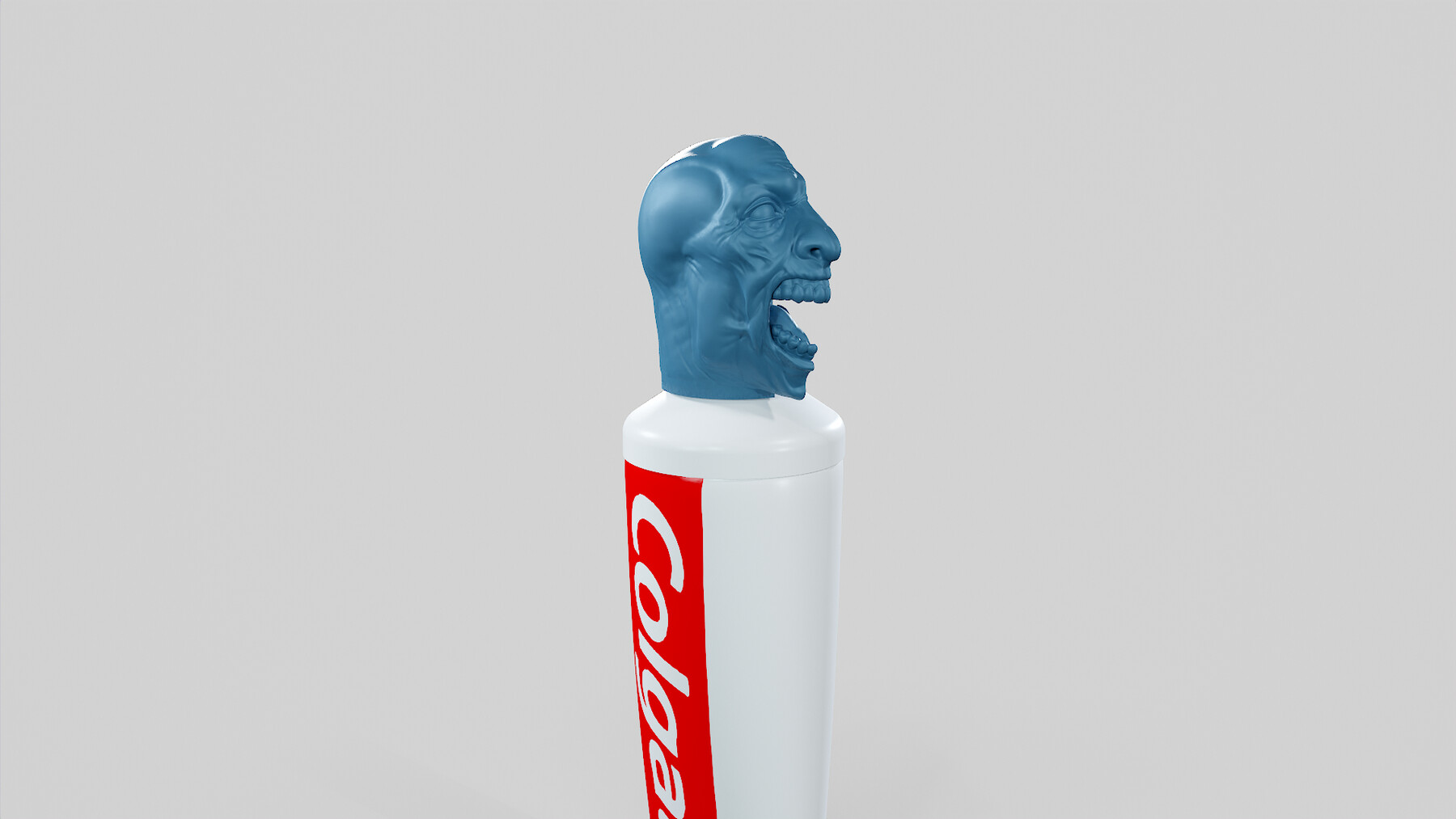 ArtStation - Halloween Zombie Head - Toothpaste Cup Dispenser 3D print ...
