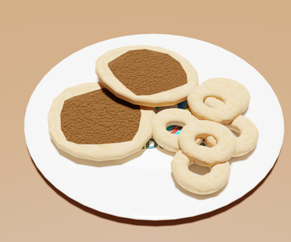 ArtStation - Honduran Tustacas and Rosquillas 3D Model | Resources